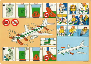 Veiligheidskaart: Airbus A300 (Finnair, FinlandCol:FIN-FI-0029 💳