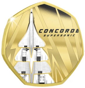 Pièce de monnaie: 50 Cents (Concorde Christmas Eve Flight 40th ...