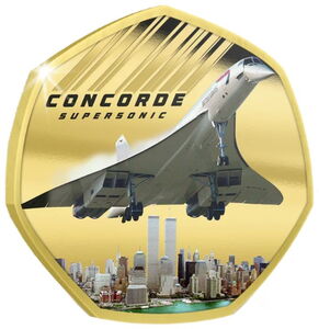 Pièce de monnaie: 50 Cents (Concorde Christmas Eve Flight 40th ...