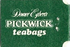Tea Label: Pickwick teabags (Pickwick, Netherlands(Douwe Egberts ...