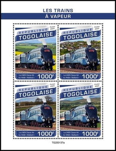 Timbre: Steam Trains (Togo(Steam Trains (2025)) Col:TG 2025.04.01-113 📮