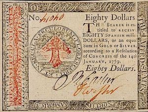 Banknote: 80 Dollars (United States of America(Specialized Issues ...