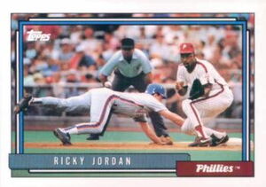 Sports Card: #103 Ricky Jordan (1992) (Baseball, North America(1992 ...
