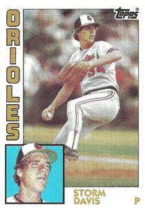 Sports Card: #140 Storm Davis (1984) (Baseball, North America(1984 ...