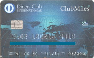 Carte bancaire: Diners Club International Club Miles (Diners Club del ...