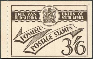 Timbre: Springbok booklet (Afrique du Sud(Pictorials - Hyphenated ...