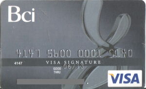 Bank Card: Bci VISA Signature (Banco de Credito e Inversiones, ChileCol ...