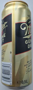 Lata de bebida: Miller Genuine Draft 4,7% (Pivovary Staropramen s.r.o ...