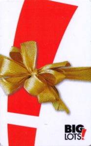 Gift Card: Big Lots (Big Lots, United States of America) (Big Lots ...