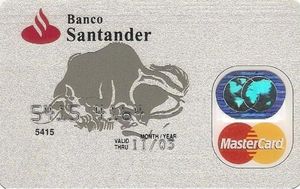 Bank Card: Banco Santander (Banco de Santander, SpainCol:ES-MC-0219.01