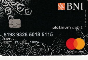 Bank Card: BNI - Black Batik Platinum (Bank BNI, IndonesiaCol:ID-MC-0211 💳