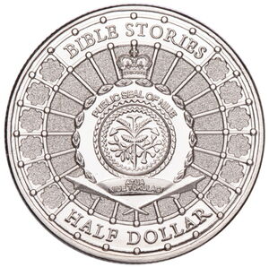 Moneta: ½ Dollar / Half (Bible Stories - The Widow’s Two Mites) (Niue ...