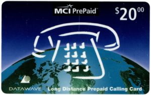 Phonecard: Telephone, Long Distance Prepaid Calling Card (MCI (MCI ...
