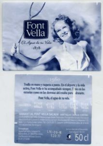 Drink Label: Font Vella (Aguas Font Vella y Lanjarón S.A., SpainCol:ES ...