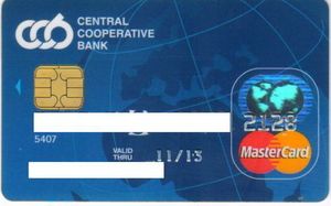 Bank Card: Central Cooperative Bank MasterCard Globe Chip – 08-10 ...