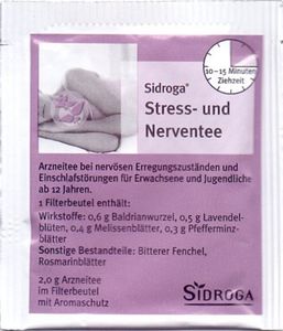 Tea Bag: Stress- und Nerventee, 01217286 (Sidroga, Germany, Federal ...