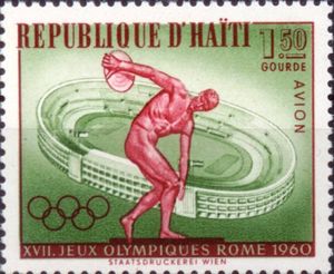 Discus Thrower, Stadium in Rome : US$ 0.37 from Whitby : Stamps for ...