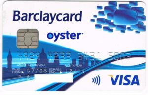 Bank Card: Oyster (Barclays Bank, United Kingdom of Great Britain ...