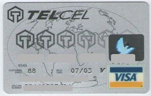 Bank Card: BancUnion - Telcel (Banc Union, VenezuelaCol:VE-VI-0405
