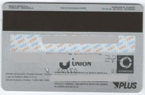Bank Card: BancUnion - Telcel (Banc Union, VenezuelaCol:VE-VI-0405