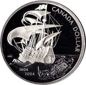 Moeda: 1 Dollar (First French Settlement in America) (Canadá(2003~2023 ...