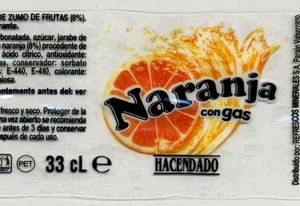 Drink Label: Naranga (Refrescos Minerales S.A., SpainCol:ES-SODA-000034