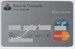 Bank Card: Banco de Venezuela - Grupo Santander (Banco De Venezuela ...