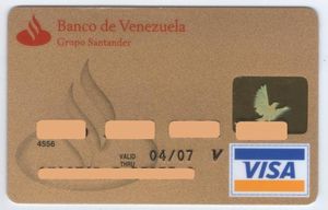 Bank Card: Banco de Venezuela - Grupo Santander (Banco De Venezuela ...