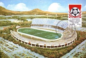 Postcard: Monterrey. Stadium (Mexico(- Stadiums) Col:MX-000136