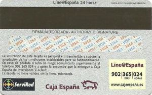 Bank Card: Caja Espańa (Caja España, SpainCol:ES-VI-0420.01