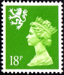 Stamp: Queen Elizabeth II - 18p Machin Portrait (United Kingdom ...
