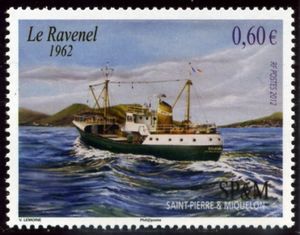 Stamp: Trawler „Ravenel“ (Saint Pierre and Miquelon(Trawler) Mi:PM 1118 ...