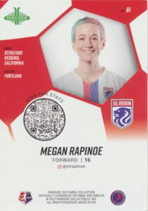 Sports Card: #61 Megan Rapinoe (2022) (Football (soccer), United States ...