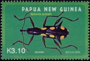 Stamp: Pear-Sphaped Weevil (Aphorina australis) (Papua New Guinea ...