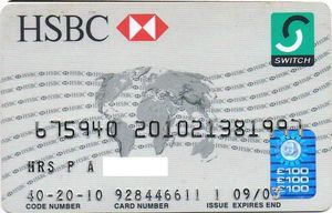 Bank Card: HSBC - 100 CHEQUE (HSBC, United Kingdom of Great Britain ...
