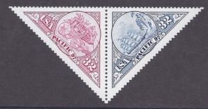 Stamp: Pacific 1997 Triangles (United States of AmericaMi:US 2810-2811 ...