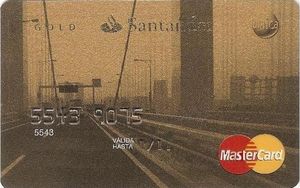 Bank Card: Gold Santander unica (Banco de Santander, Spain) Col:ES-MC-0230