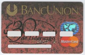 Tarjeta de Banco: BancUnion - 30 Ańos de Liderazgo (Banc Union ...