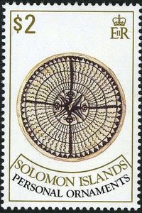 Stamp: Forehead ornament (Solomon Islands(Personal Ornaments) Mi:SB 725 ...