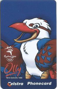 Phonecard: Olympic Mascot - Olly (Telstra, Australia((P Series 97018-20 ...