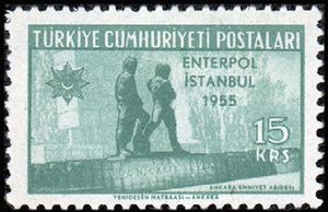 Stamp: Criminal police congress (Türkiye (Turkey)(Criminal police ...