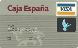 Bank Card: Caja Espańa (Caja España, SpainCol:ES-VI-0424