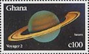 Stamp: Saturn (Ghana(Voyager 2) Mi:GH 1432,Sn:GH 1226E,Yt:GH 1149,Sg:GH ...
