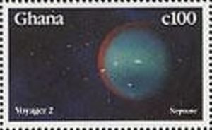 Stamp: Neptune (Ghana) (Voyager 2) Mi:GH 1434,Sn:GH 1226G,Yt:GH 1151,Sg ...