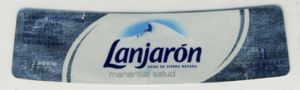 Etiqueta de bebida: Lanjarón (Lanjarón Co., España) Col:ES-WATER-000045