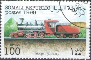 Stamp: Mogul (2-6-0) (Somalia: Illegal Stamps(Locomotives (1999)) Col ...