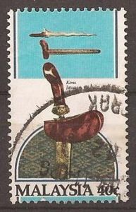 Stamp: Keris Jawa (Malaysia(Traditional Malay Weapons) Mi:MY 282,Sn:MY ...