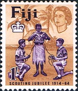 Stamp: Fiji Boy Scouts (Fiji(Fiji Boy Scouts) Mi:FJ 179,Sn:FJ 207,Yt:FJ ...