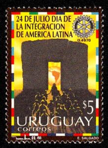 Stamp: Day of Latin America Integration (Uruguay(Latin American ...