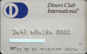 Bank Card: Diners Club International (Koçbank, Türkiye (Turkey)Col:TR ...
